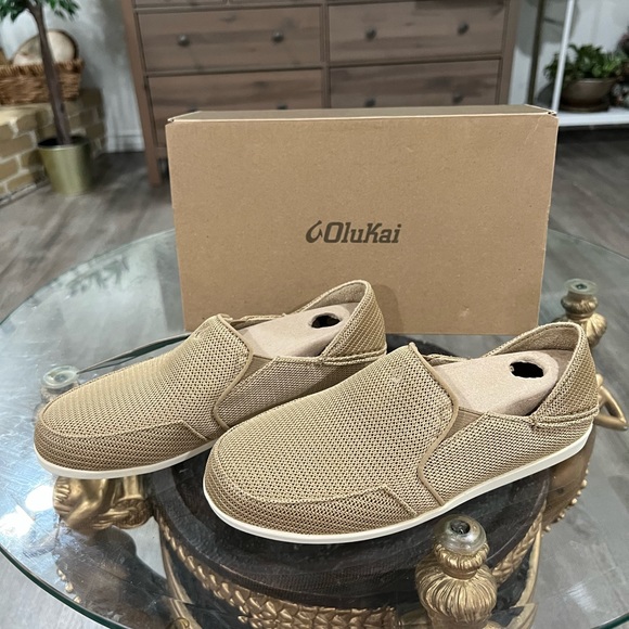 OluKai | Shoes | Olukai Waitlist Mesh Khaki Shoes | Poshmark